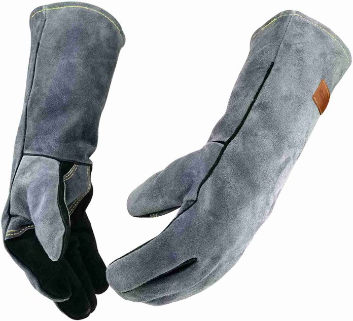 WZQH 16 Inches Leather Forge Welding Gloves | Ricky's Welding Tools